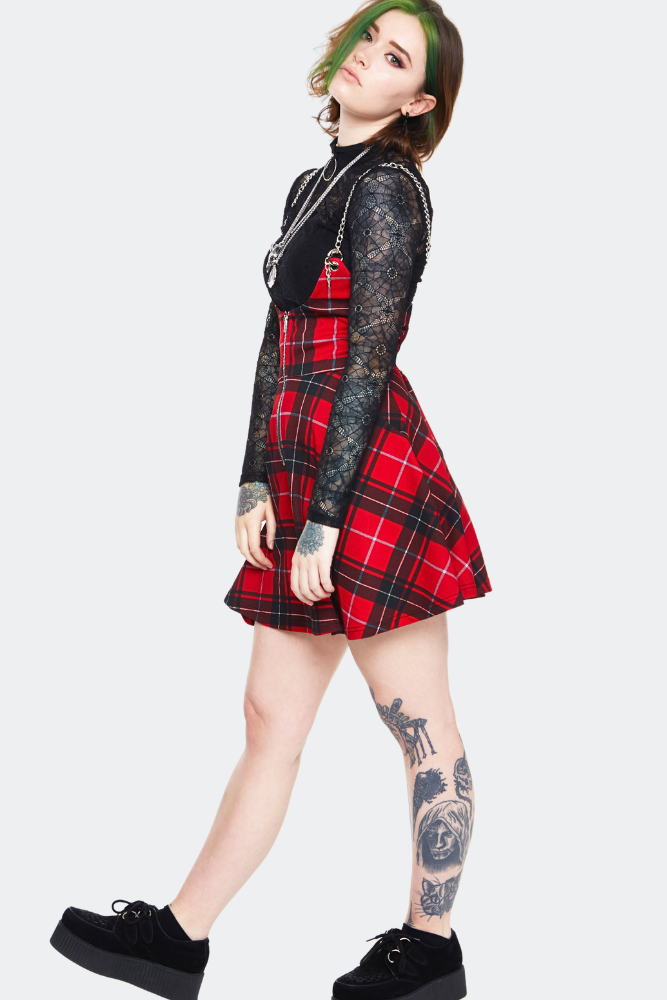 Dark Punk Tartan Dresses & Outfits | Edgy Alternative Fashion ...