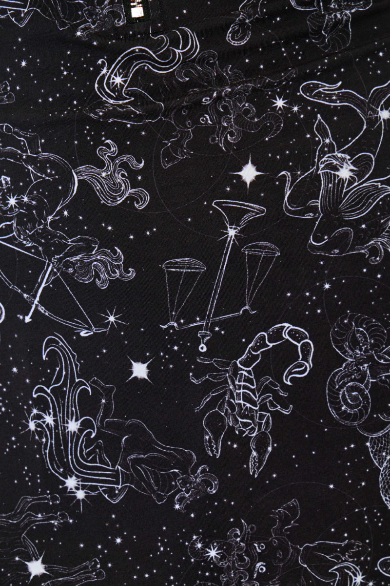 Zodiac Constellation Printed Mini Dress | Alternative Clothing Store ...