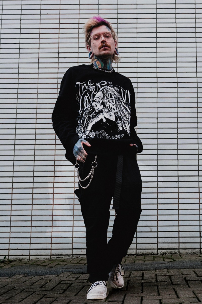 Gothic Printed Oversized Sweater | Alternative Clothing Store | Gothic ...